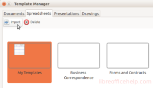 How to Download, Import and Use Templates in LibreOffice Calc ...