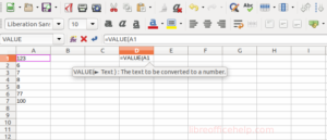 Convert Text to Number in LibreOffice Calc