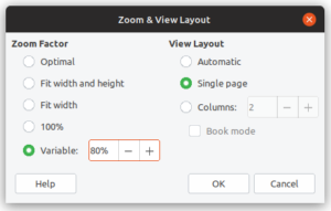 How to Zoom In and Zoom Out in LibreOffice Writer
