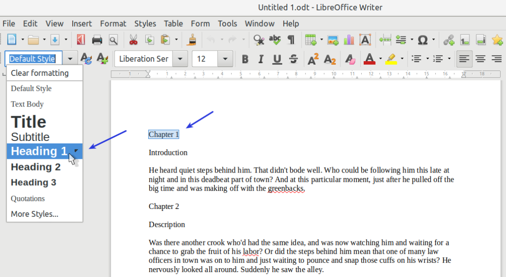 How to Add Table of Contents in LibreOffice Writer - libreofficehelp.com