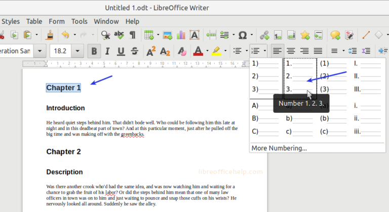 How to Add Table of Contents in LibreOffice Writer - libreofficehelp.com