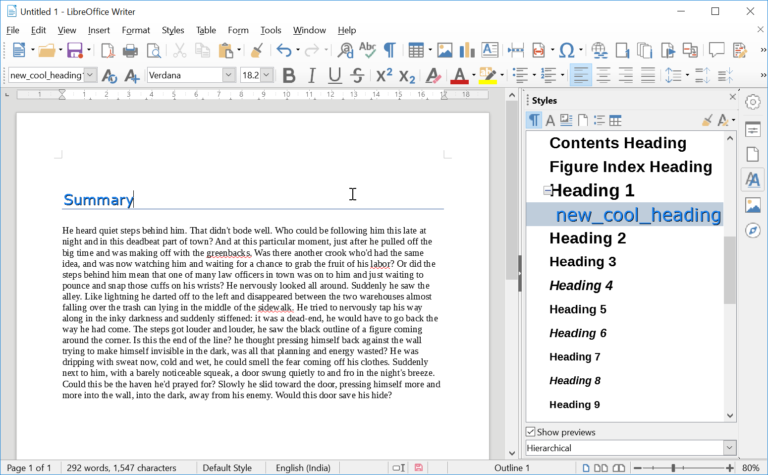 Create Professional Custom Heading Style in Writer - libreofficehelp.com