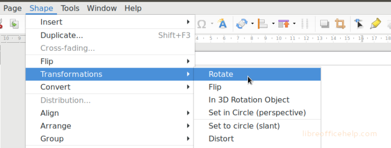 Rotate Resize And Skew Shapes And Images In Draw