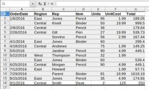 How to find out empty, blank cells or rows in LibreOffice Calc