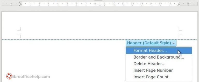 How to Add Header and Footer in Writer
