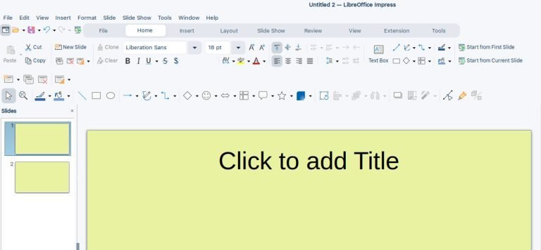 Change Slide Background Color in LibreOffice Impress