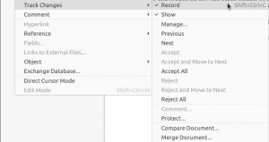 Track, Accept and Reject Changes in LibreOffice Writer