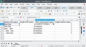 Easily Remove Spaces in LibreOffice Calc