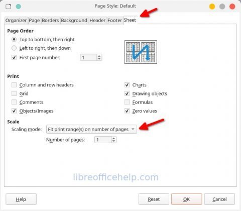 Make LibreOffice Calc Sheet Fit to Page for Print - libreofficehelp.com