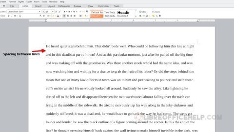 Default Line Spacing in LibreOffice Writer [Tutorial & Explanation]