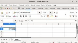 How to Fix Error 522 in LibreOffice and OpenOffice