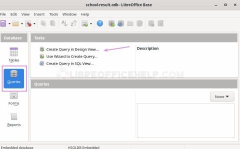 School Result Management System in LibreOffice Base [Projects]