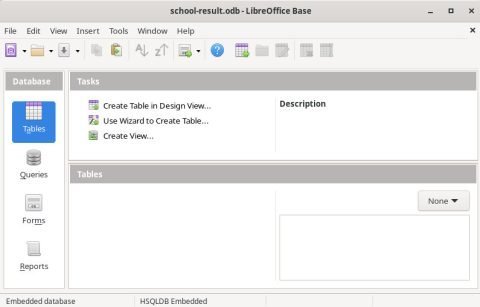 School Result Management System in LibreOffice Base [Projects]