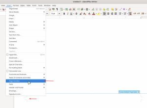 How to Add Page Numbers in LibreOffice and OpenOffice Writer