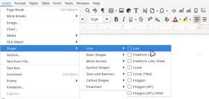 2 Ways to Draw a Horizontal Line in LibreOffice & OpenOffice