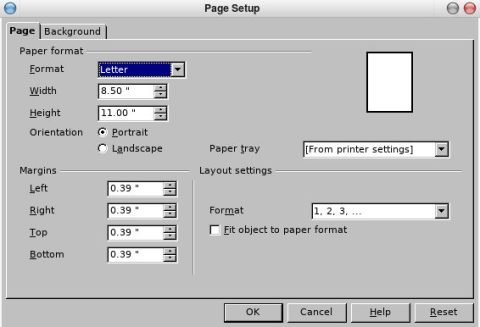 How to Change Page Size in LibreOffice Draw