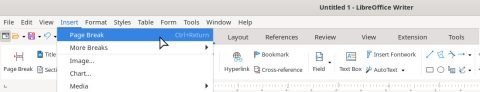 How to Add or Delete Page Breaks in LibreOffice Writer