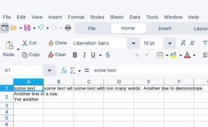 Autofit Columns and Rows in LibreOffice and OpenOffice