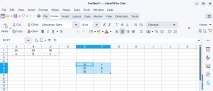How to Transpose Tables (rotate) in LibreOffice